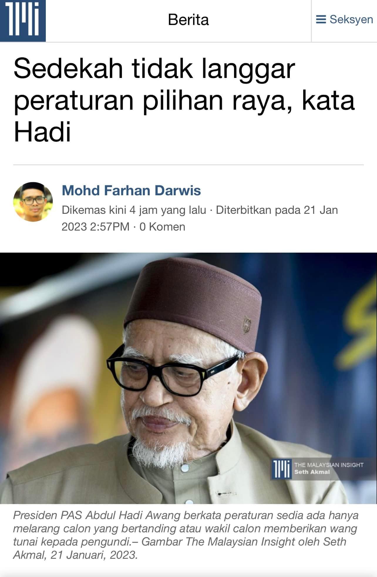 Jangan Cari Dalil Halalkan Rasuah Pengundi – Isham Jalil