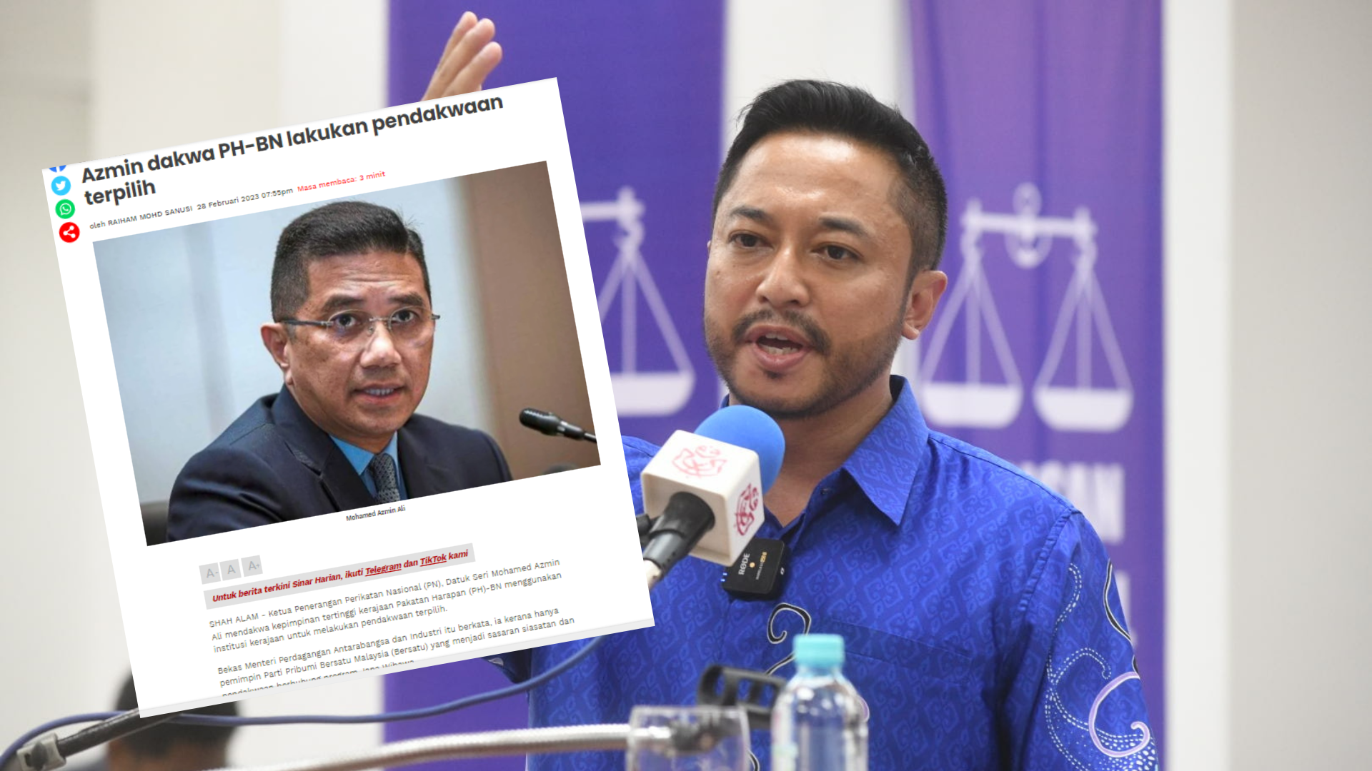 Tuduh UMNO Dalang Pendakwaan: Azmin Usah Salahkan Pihak Lain – Isham Jalil