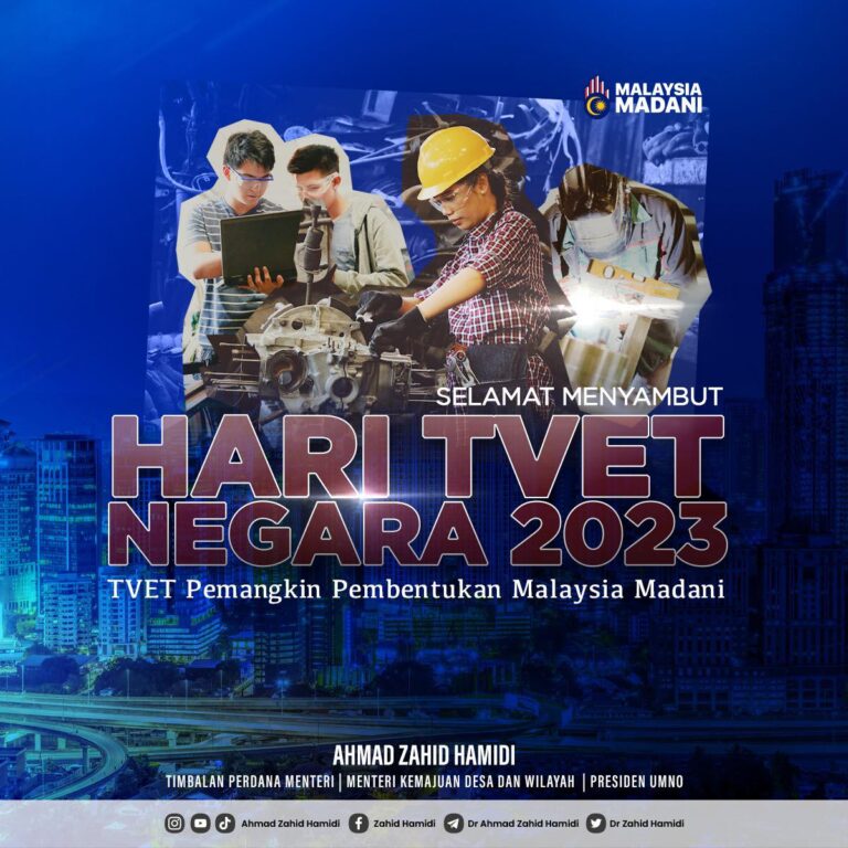 Institusi TVET Perlu Teruskan Peranan Lahir Tenaga Kerja Berkemahiran