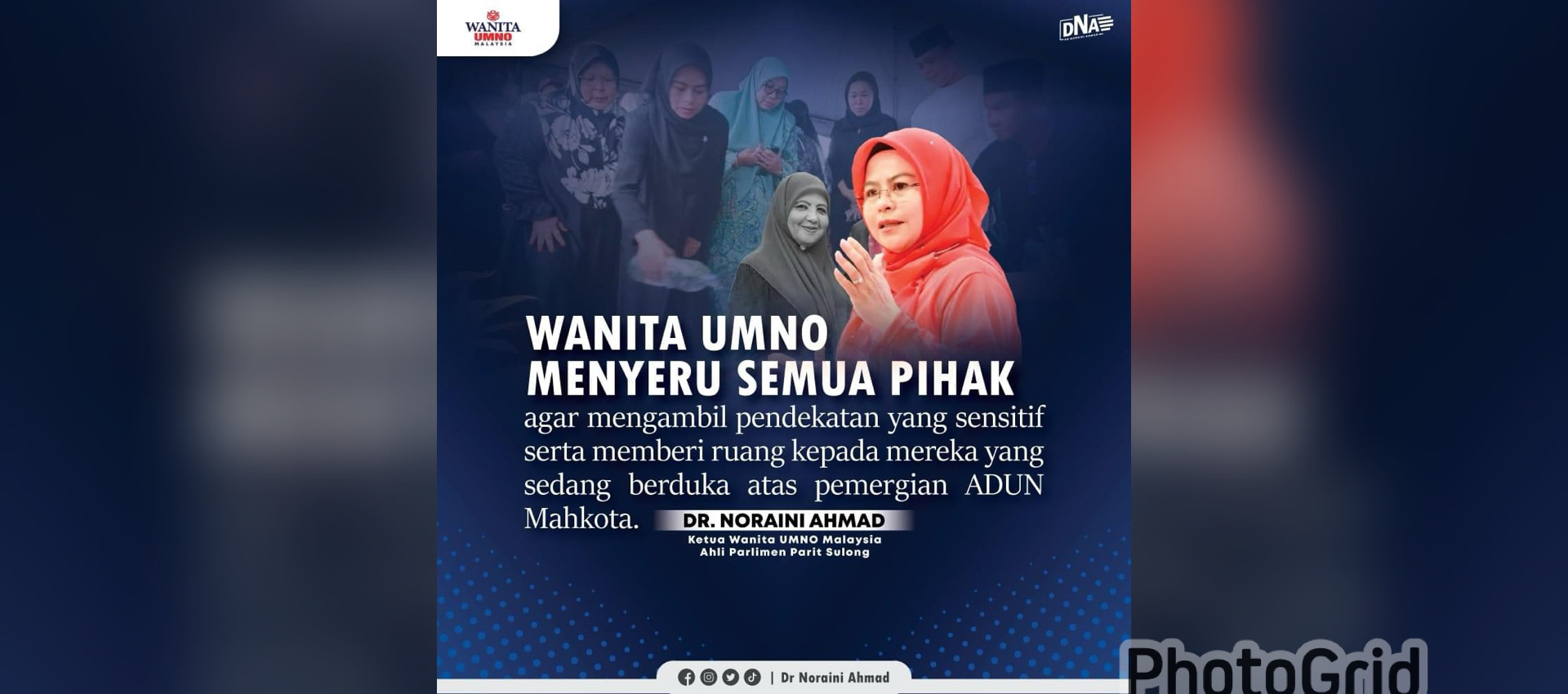 Wanita UMNO Dukacita Pemergian Sharifah Azizah, Serahkan Kekosongan ...