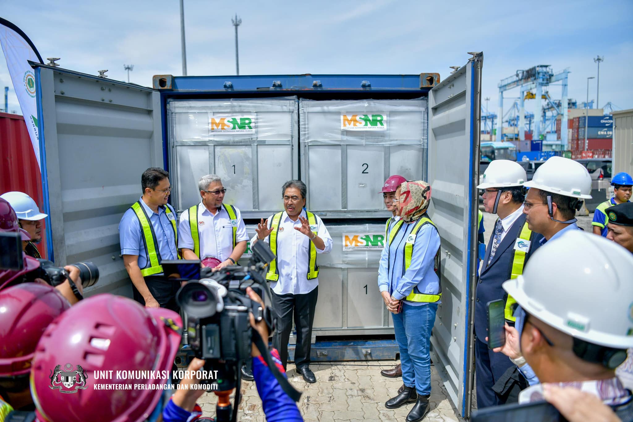 Pelancarann Eksport Pertama Getah Malaysia Mematuhi MSNR