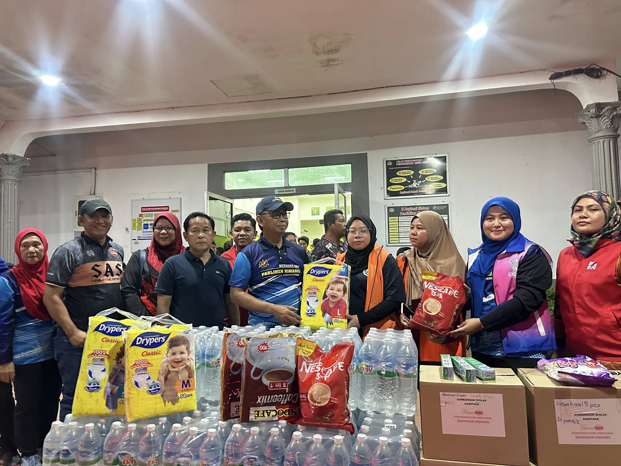 Banjir Kimanis: Mohamad Alamin Bantu Mangsa, Lima PPS Dibuka